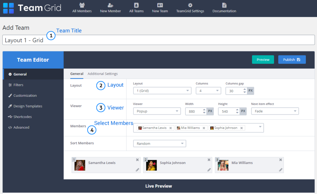 Documentation – Team Showcase WordPress Plugin